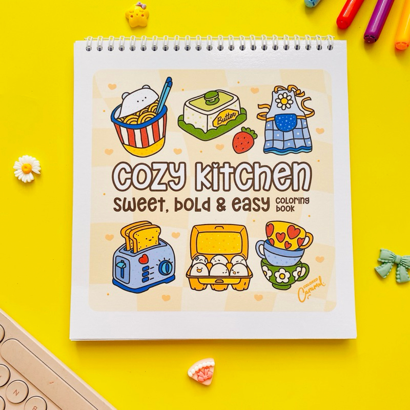 Jual Cozy Kitchen Sweet Bold And Easy Coloring Book - Buku Mewarnai ...
