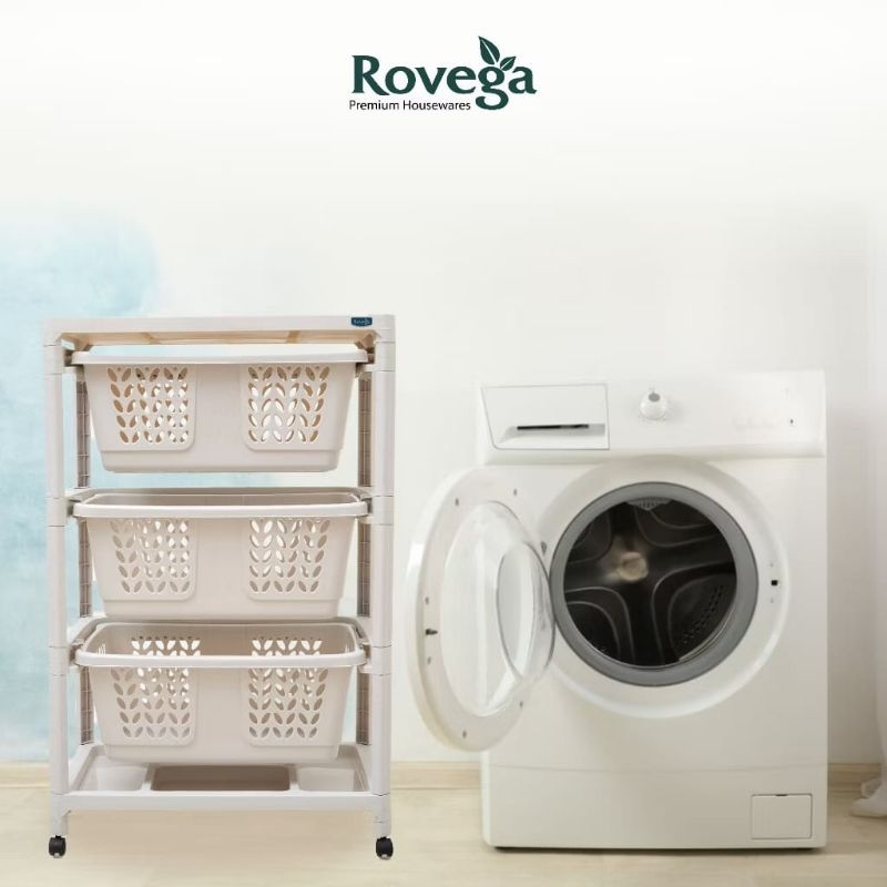 Jual Rovega Keranjang Pakaian Plastik Premium After Laundry Basket ALB ...