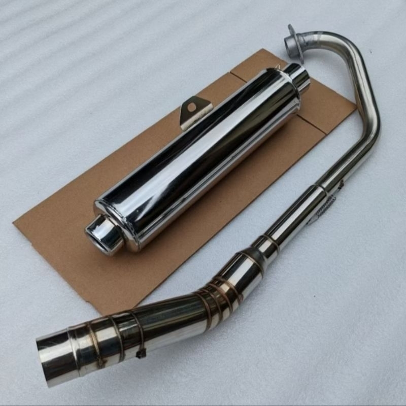 Jual Set Power pipe exhaust pipe Raider150 carb Raider 150 fi open pipe ...