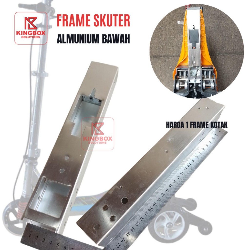 Jual Frame Kotak Bawah Almunium Skuter Pedal Injak Otoped Anak HP RMB ...
