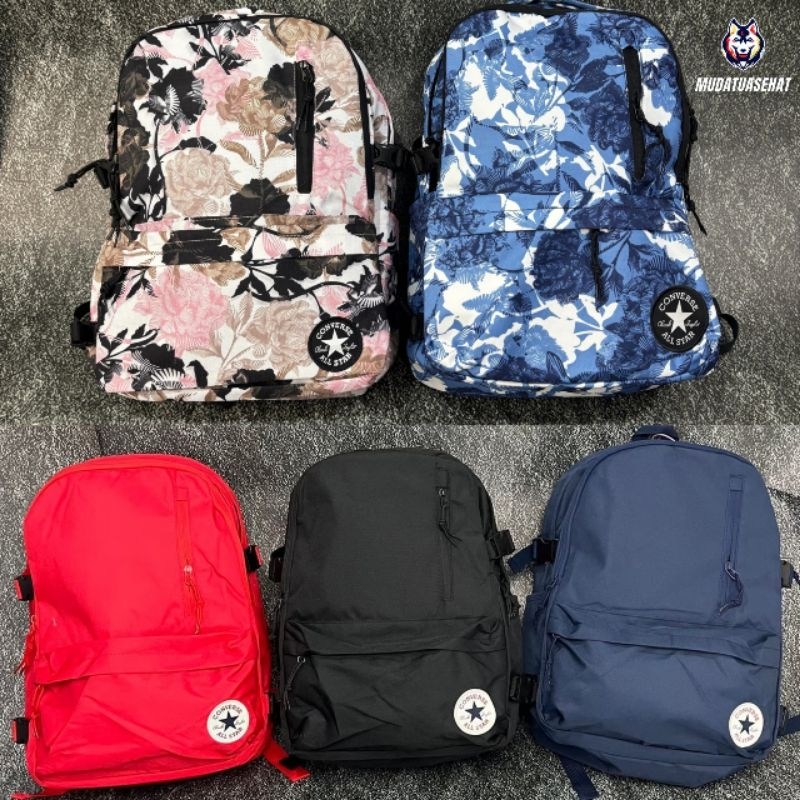 Jual CONVERSE CLASSIC STRAIGHT EDGE CANVAS BACKPACK / TAS RANSEL KANVAS ...