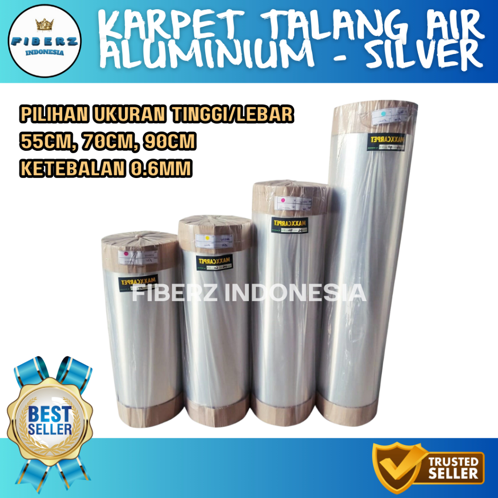 Jual FIBERZ - Karpet Talang Air ALUMINIUM SILVER PREMIUM Anti Air Anti ...