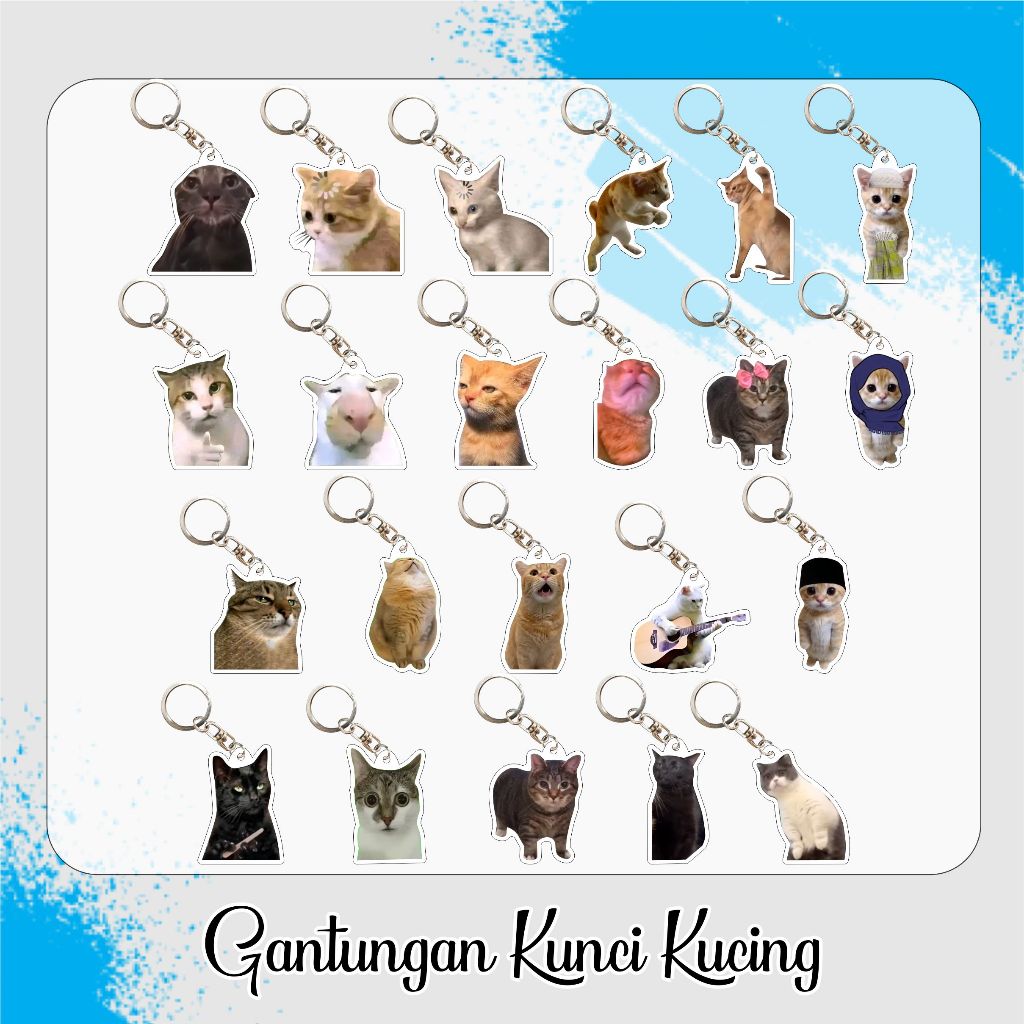 Jual GANTUNGAN KUNCI KUCING | KEYCHAIN CAT | Shopee Indonesia