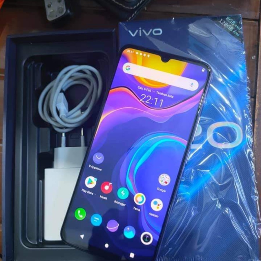 Jual Vivo V20 8GB/128GB Fullset Bekas Like New Garansi | Shopee Indonesia