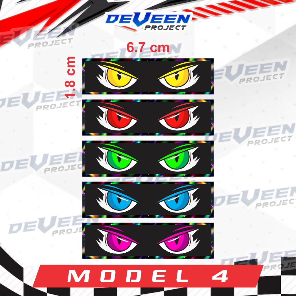 Jual Stiker Mata Hologram Vol 4 | Stiker Miniatur Bus / Truk | Anti Air ...