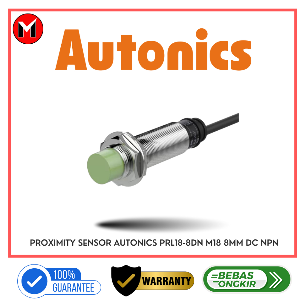 Jual PROXIMITY SENSOR AUTONICS PRL18-8DN M18 8MM DC NPN ORIGINAL - SENSOR JARAK | Shopee Indonesia