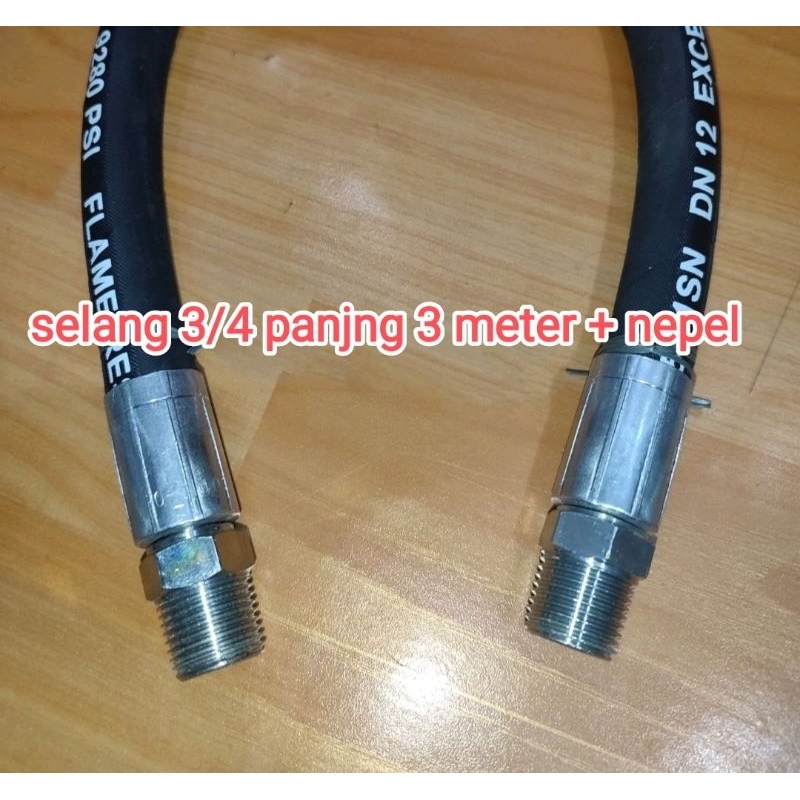 Jual selang 3/4 + nepel 3/4 panjng 3 meter | Shopee Indonesia