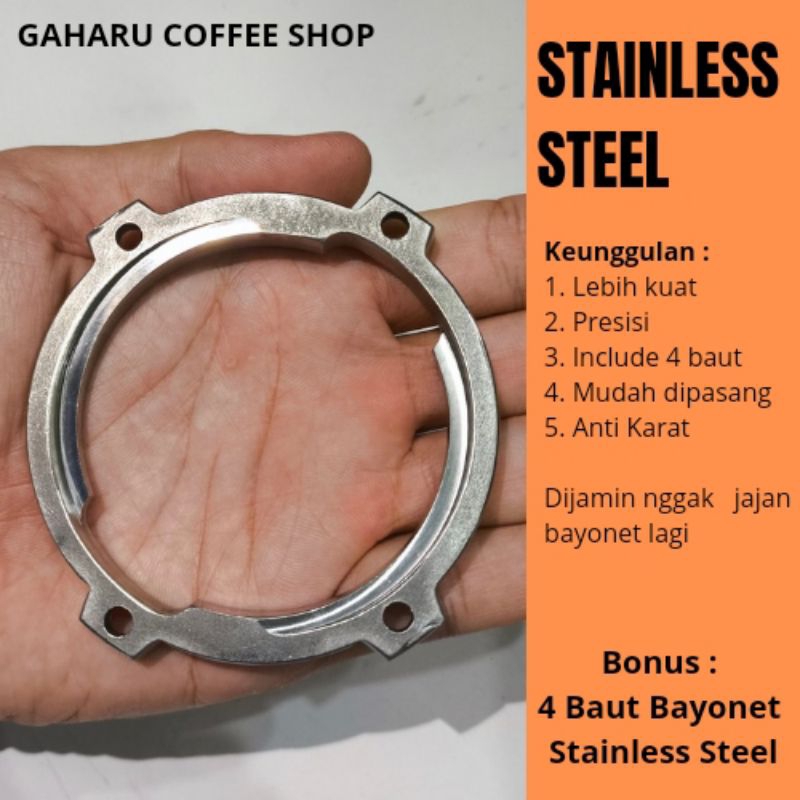 Jual Bayonet Ring Rok Presso STAINLESS STEEL untuk Smartshot dan GC ...
