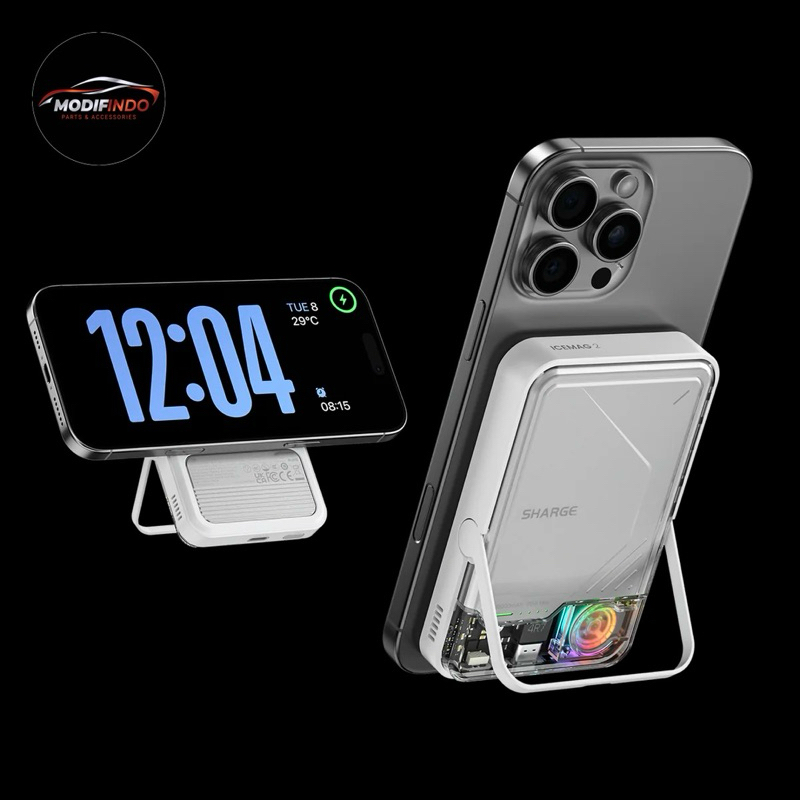 Jual SHARGE ICE MAG 2 Generation Powerbank Magnetic 10.000 mAh 30 Watt ...