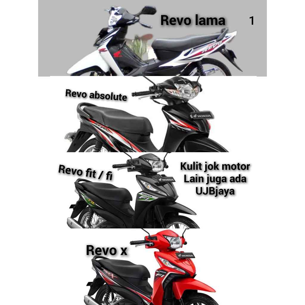 Jual Kulit Jok Motor Revo / Absolute / Fit Fi / Revo X Standar / Bahan Ori Sarung Jok Motor Revo ...