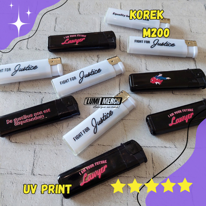 Jual Custom Korek Api Gas Otomatis Cetak UV Print Souvenir Promosi ...
