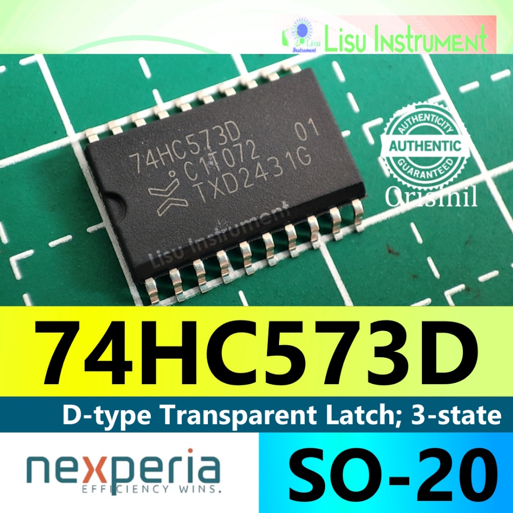 Jual 74HC573D Octal D-type Transparent Latch; 3-state SO-20 Nexperia ...