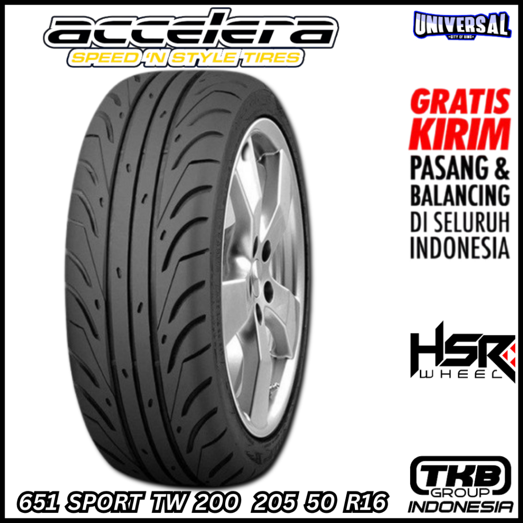 Jual BAN MOBIL BARU R16 TIPE SEMI SLICK DI MERK ACCELERA 651 SPORT UK 205 50 R16 | Shopee Indonesia