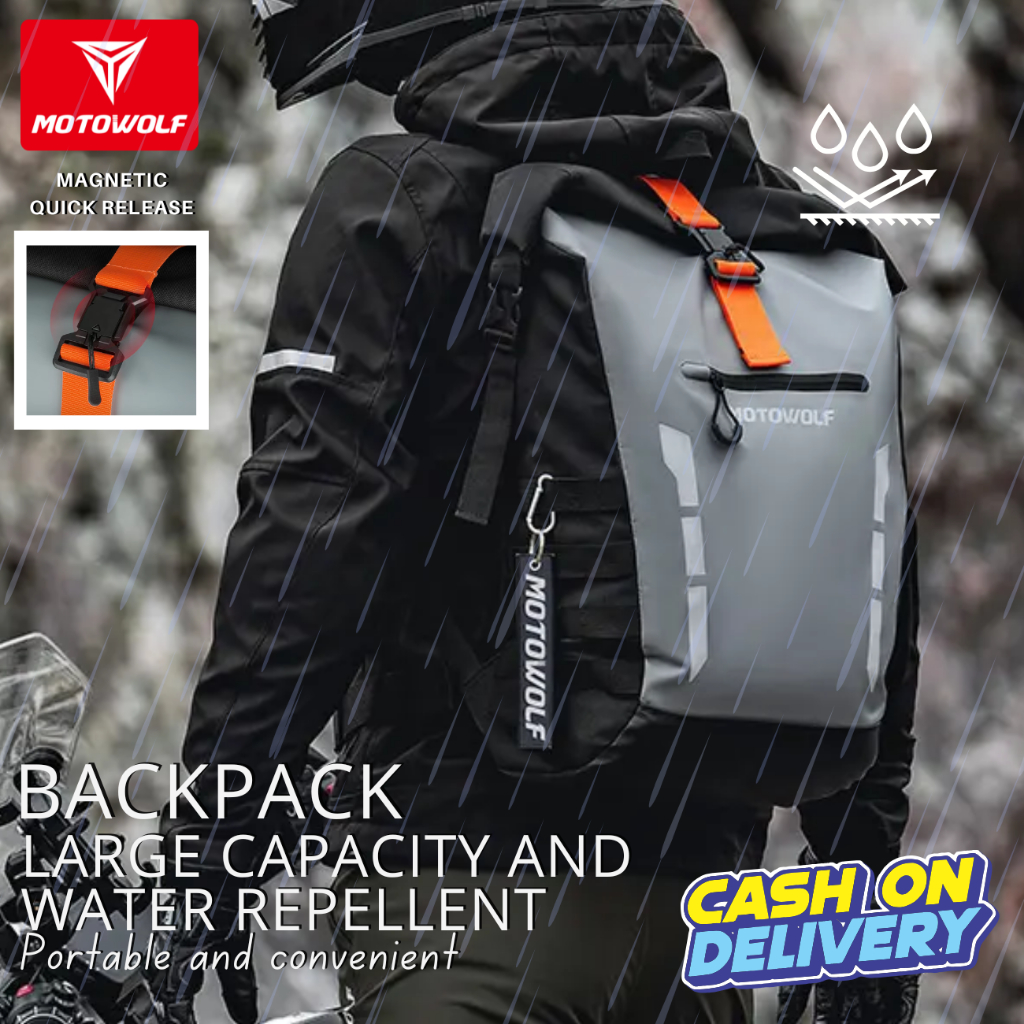 Jual Tas Ransel Backpack Motowolf Tas Touring Waterproof Quick Release ...