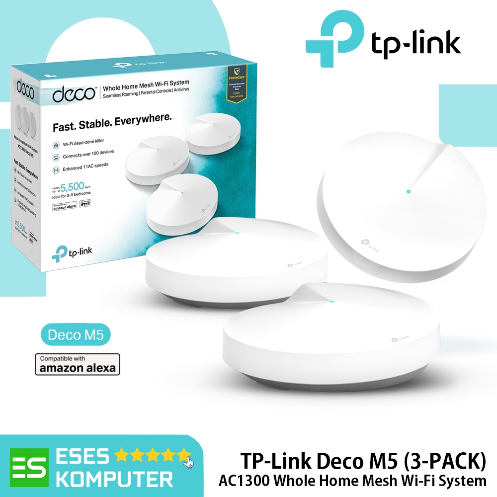 Jual TP-Link Deco M5 AC1300 Whole Home Mesh Wi-Fi System | Shopee Indonesia