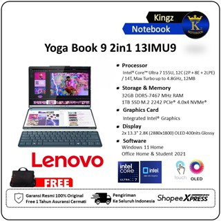 Jual Lenovo Yoga Book 9 2IN1 OLED Touch Ultra 7 155U 32GB 1TB W11+OHS ...