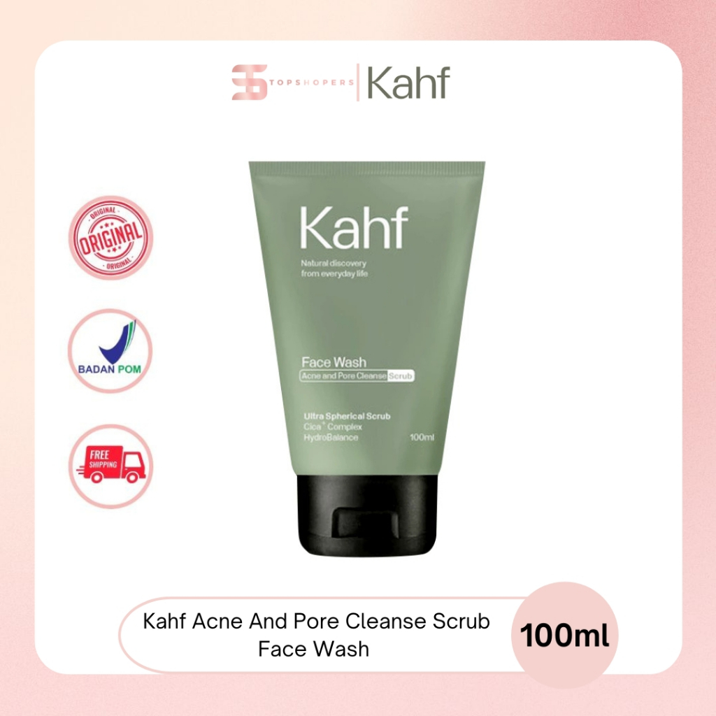 Jual Kahf Acne And Pore Cleanse Scrub Face Wash 100 ml | Shopee Indonesia