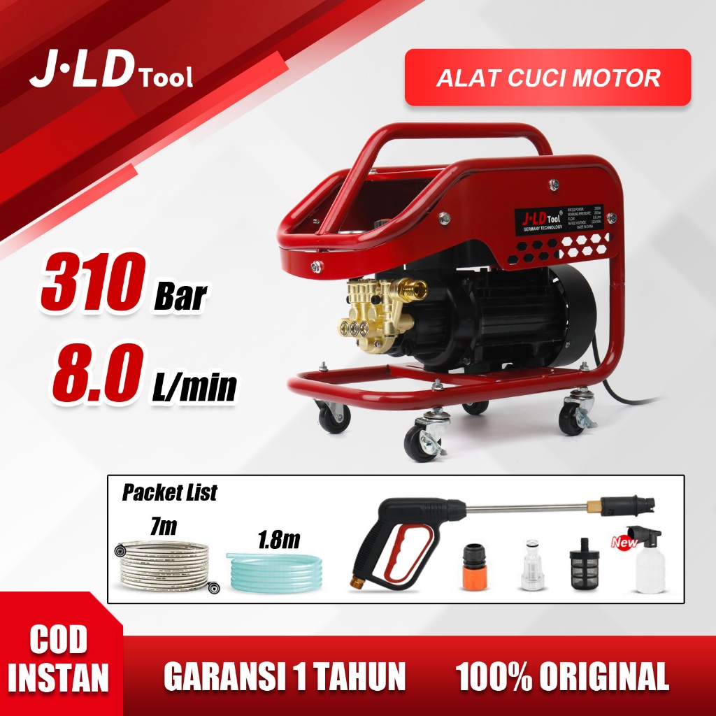 Jual JLD Mesin Cuci Jet Cleaner S2 Alat cuci motor 310 Bar Jet steam ...