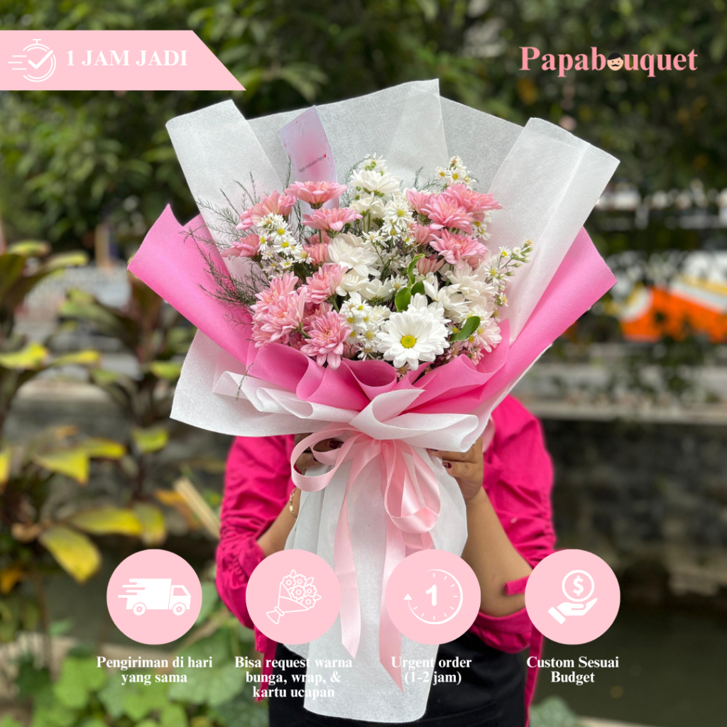 Jual Papabouquet - Buket Bunga Fresh | Buket Bunga Asli | Bouquet Bunga ...