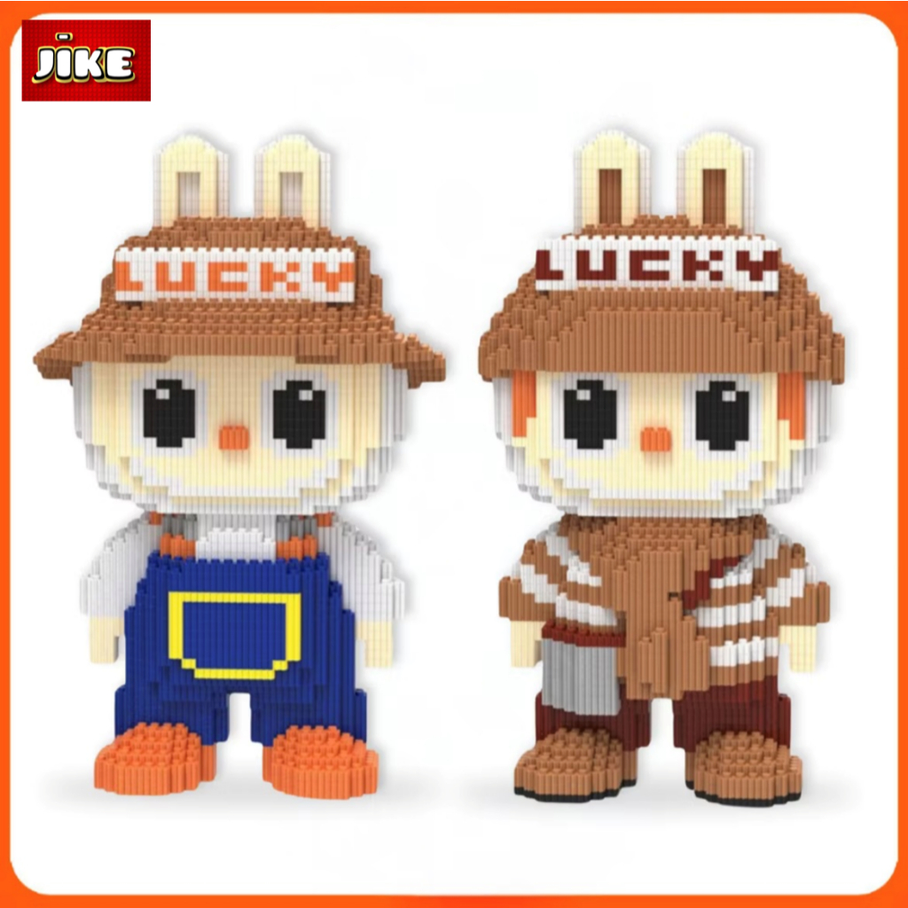 Jual JiKE Nano Blocks Medium Labubu Series 3D Model, Mainan Blok Susun ...