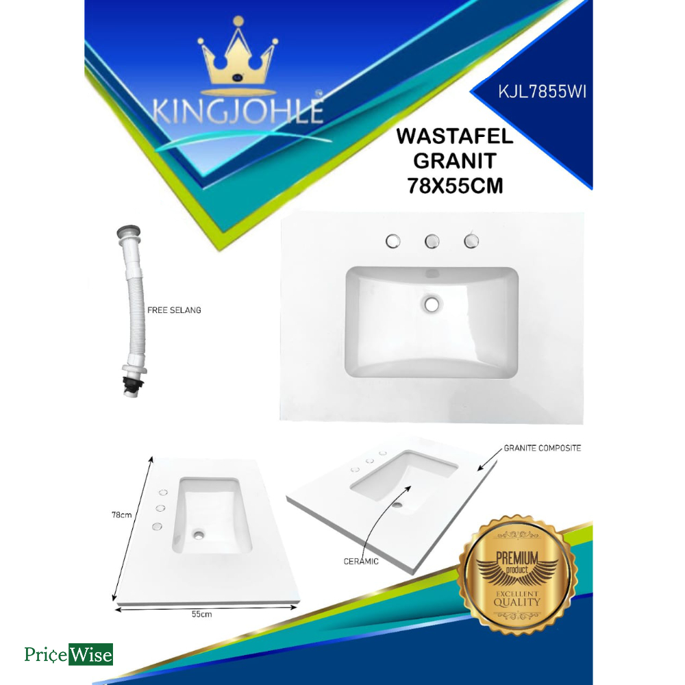 Jual Washtafel Tanam Granit 78 x 55 King Johle / Wastafel Bak Cuci ...