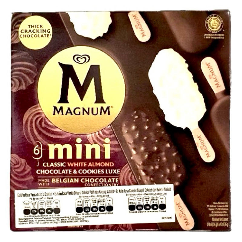 Jual Walls Magnum Mini Mix Classic, White Almond, Chocolate Luxe ...