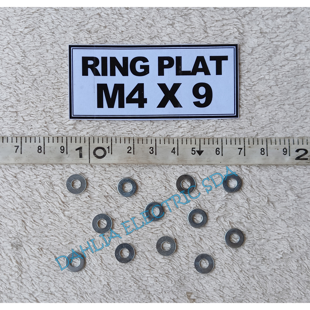 Jual RING PLAT M4 X 9 (PER 10 PCS) | Shopee Indonesia