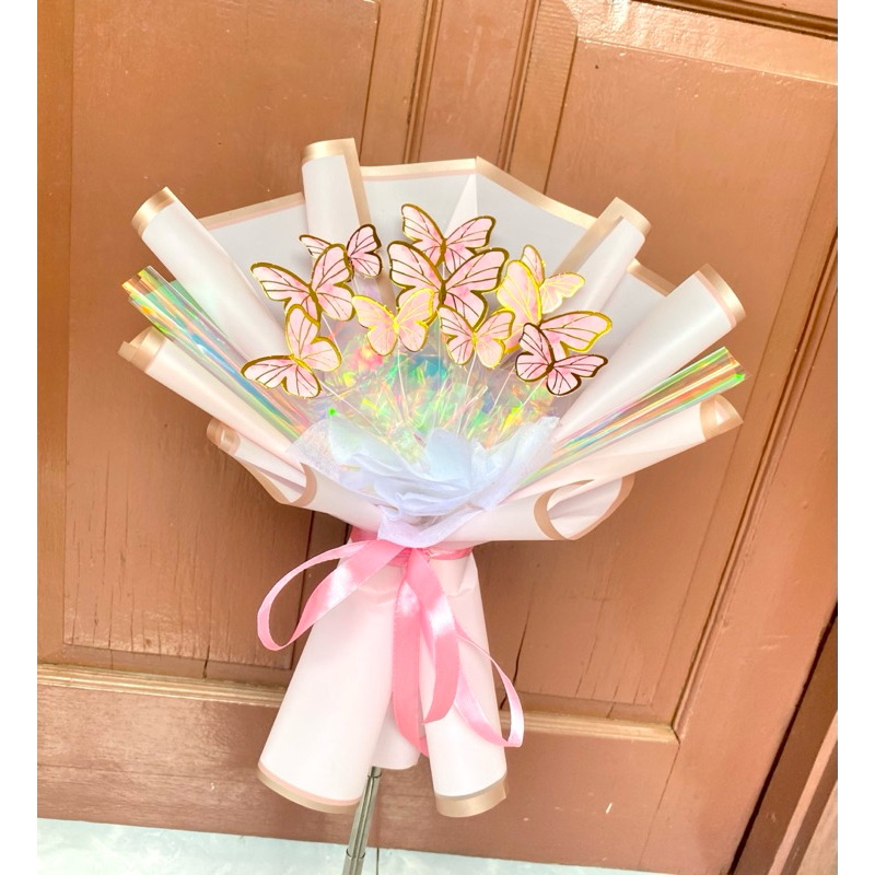 Jual Buket butterfly Hologram / Buket bunga kupu-kupu / gift birthday ...