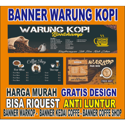 Jual Spanduk Banner Warkop Warung Kopi / Banner Warkop Berkualitas ...