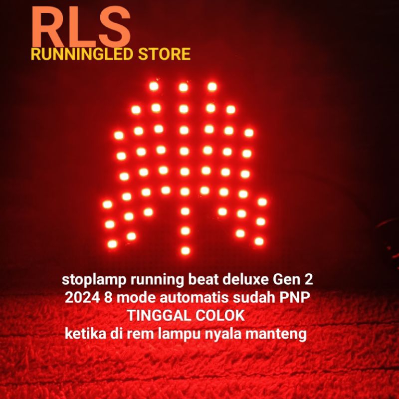 Jual lampu stop rem running beat deluxe Gen 2 202024 8 mode automatis ...