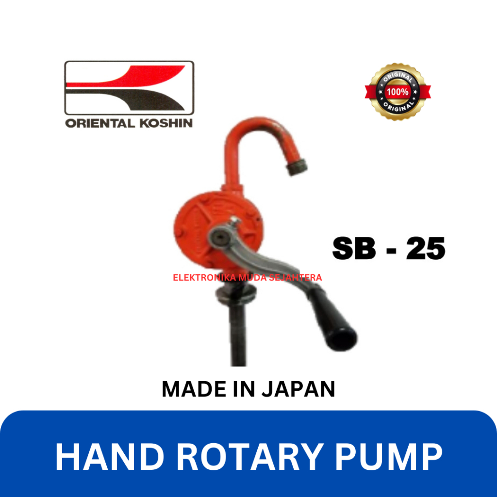 Jual [Made In Japan] Koshin Hand Rotary Pump SB 25 Original Termurah ...