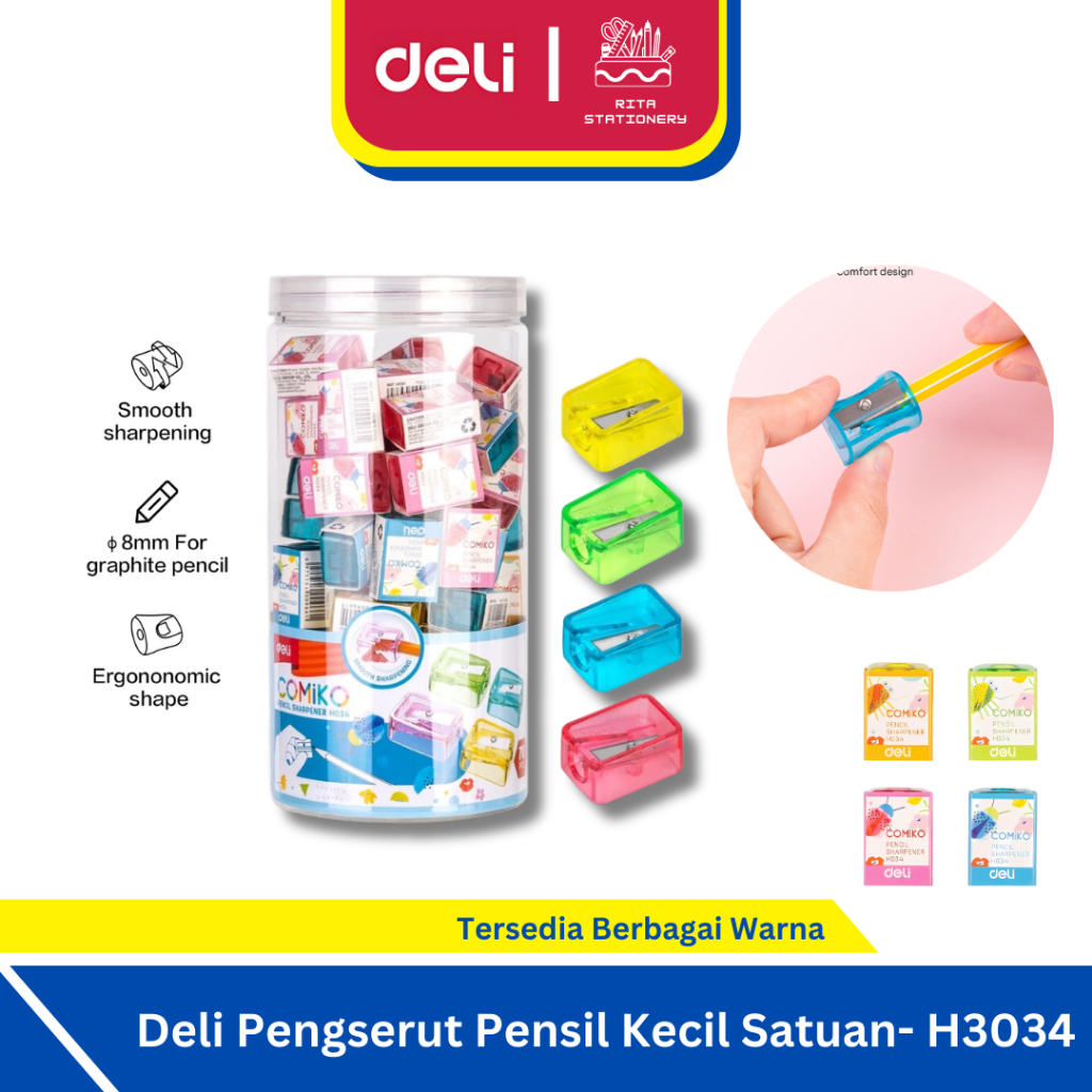 Jual Deli Pengserut Pensil Kecil Satuan Murah - H3034 | Shopee Indonesia