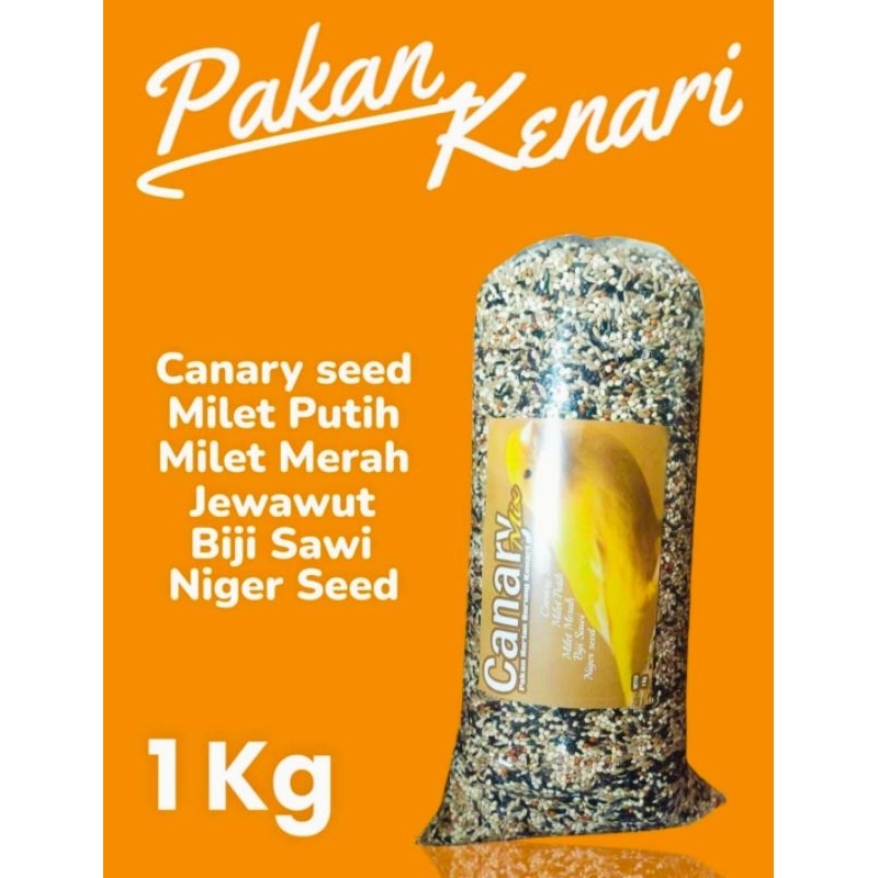 Jual Pakan burung harian Kenari/ Pakan Mix/ Pakan campur 1KG. | Shopee ...
