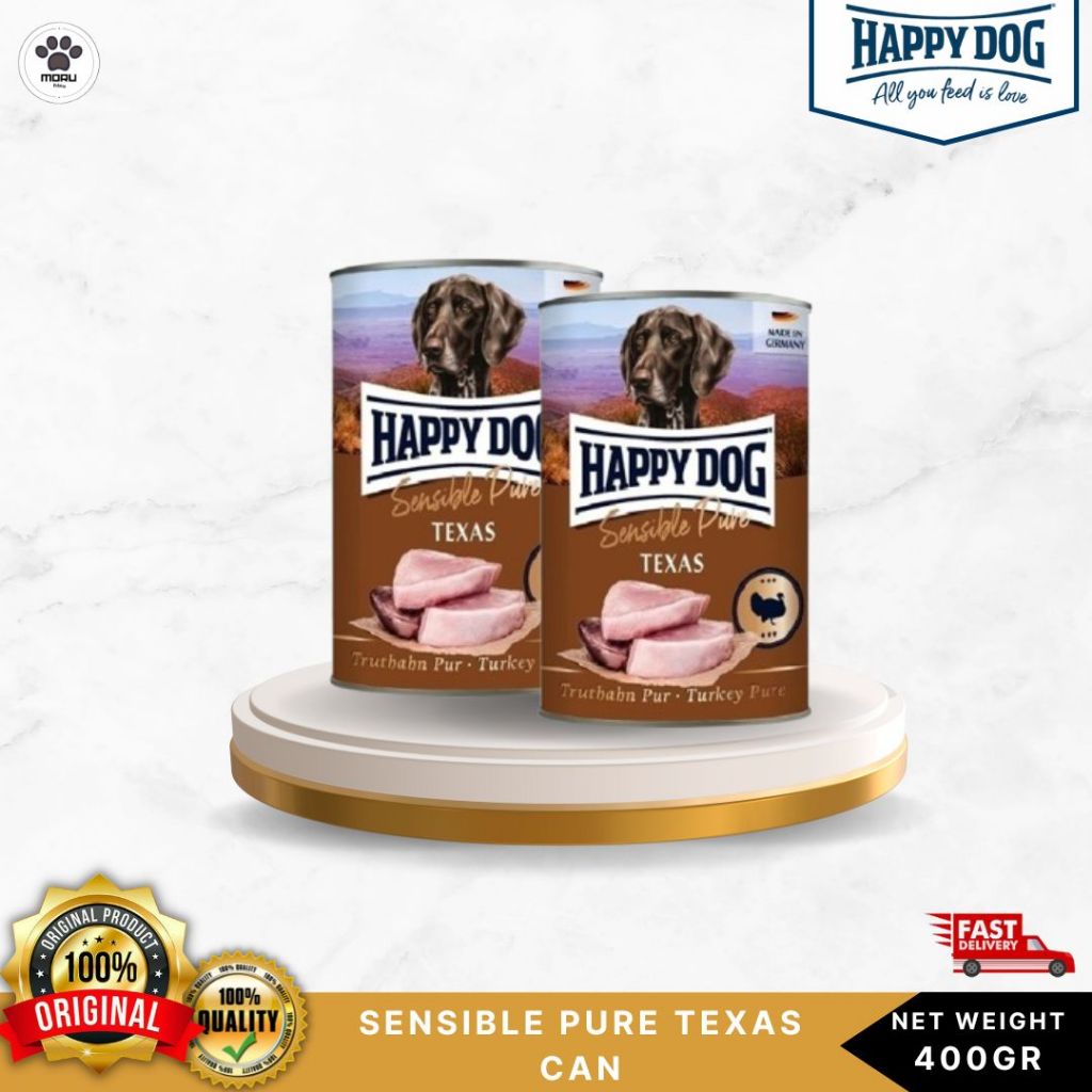 Jual Happy Dog Sensible Pure Texas Turkey | Shopee Indonesia