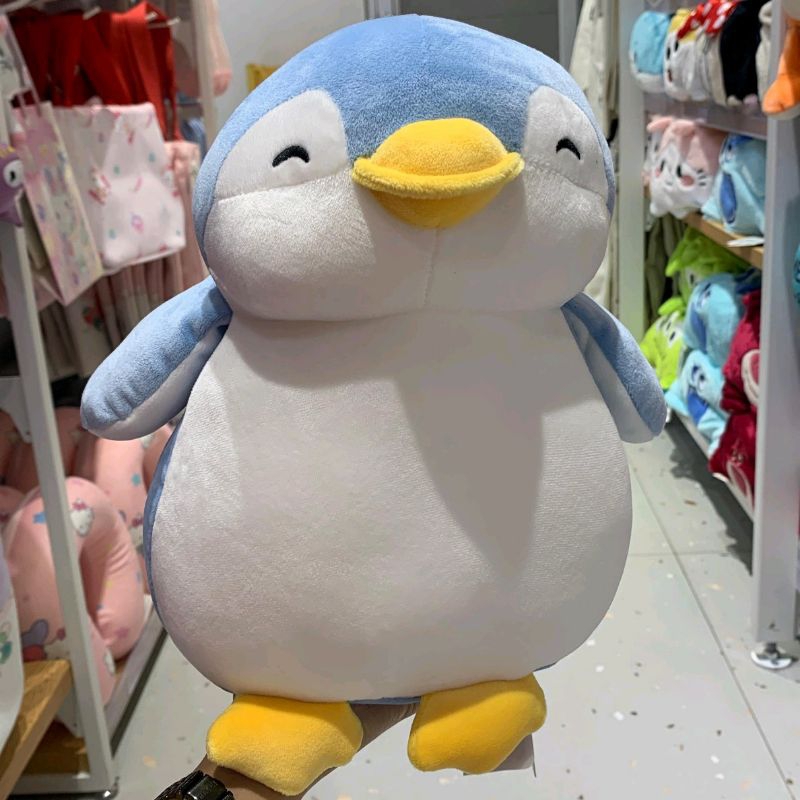 Jual MINIS0 Small Penguin Plush Toy 25cm (Pink, Blue & Gray) Dolls ...