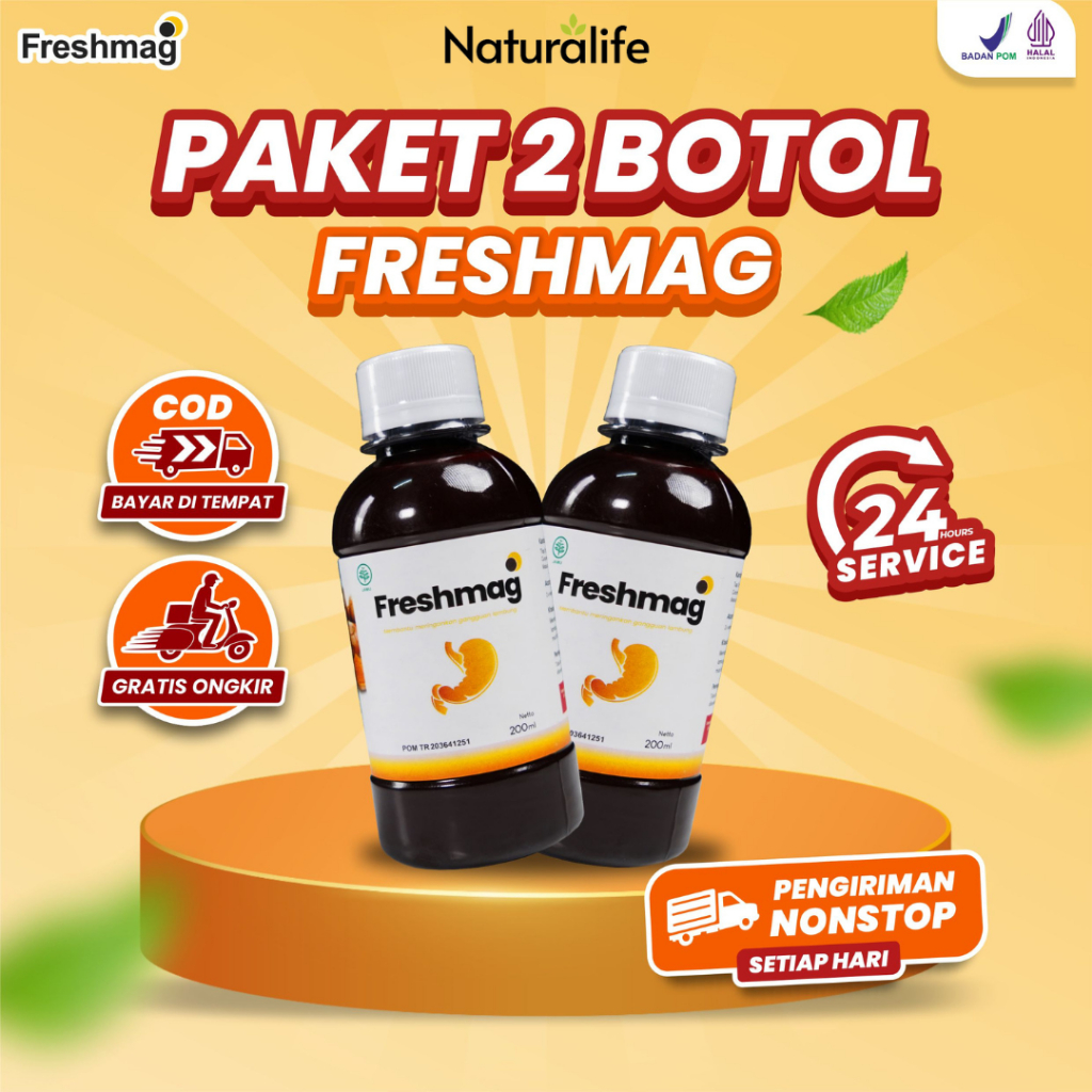 Jual PAKET 2 BOTOL FRESHMAG - Efektif Atasi Masalah Asam Lambung Maag GERD Yang Sering Kambuh ...