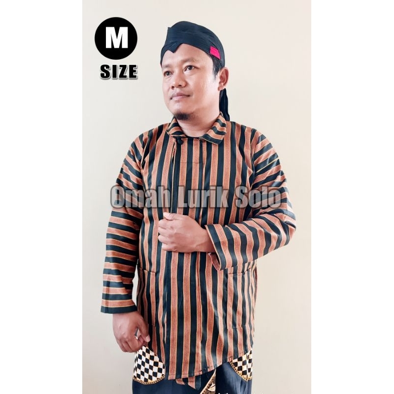 Jual Baju surjan pria| Surjan lurik jawa | Baju adat jawa lurik | Surjan lurik Size M L XL XXL ...