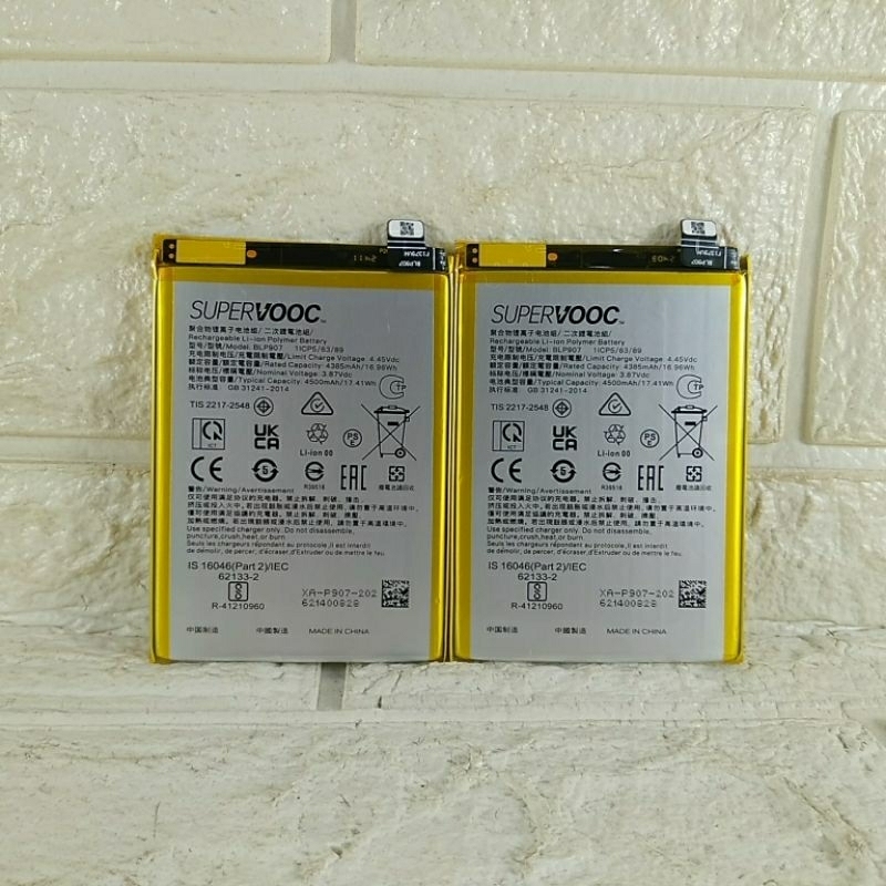 Jual BATERAI OPPO RENO 8 4G CPH2461 BLP907 ORIGINAL/BATRE/BATTERY ...