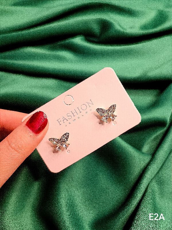 Jual E2A Two-ways Butterfly - Anting Fashion Korea Anti Karat Hijab ...