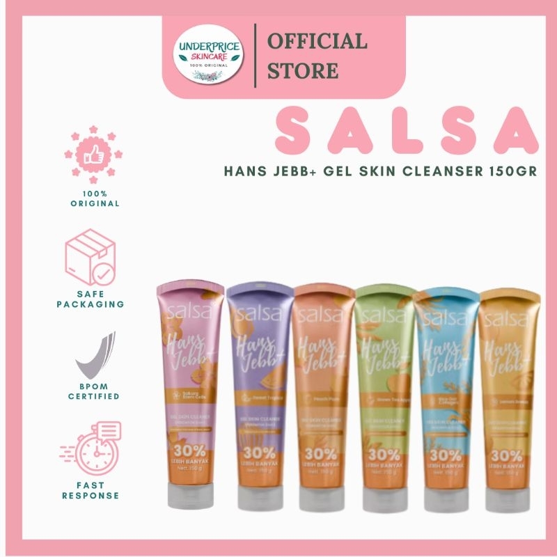 Jual SALSA Hans Jebb+ Peeling Gel Skin Cleanser 150gr /Perontok Daki ...