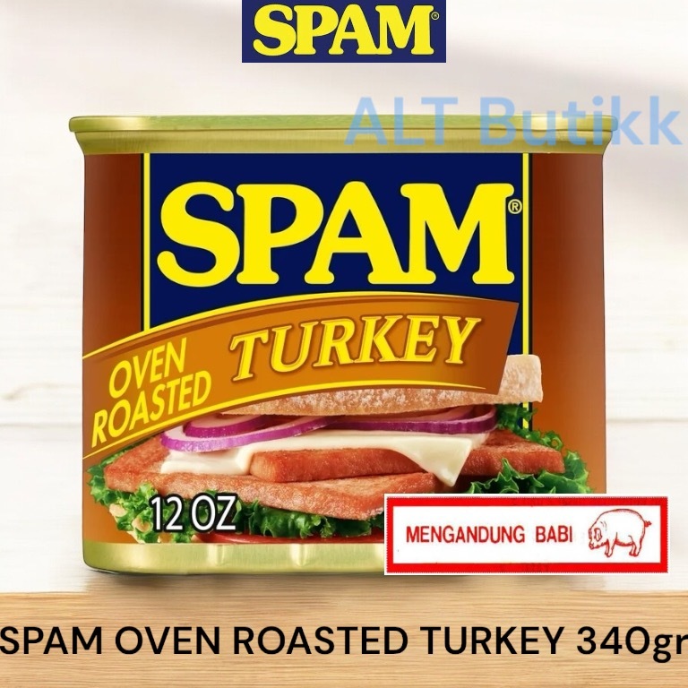 Jual SPAM OVEN ROASTED TURKEY 340 GR | PORK LUNCHEON MEAT HAM | PRODUCT ...