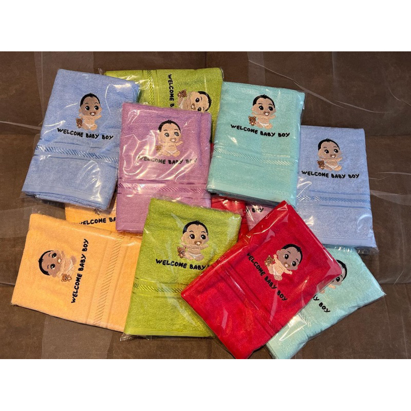 Jual Handuk bordir (Cotton) merk merah putih 50x100 cm bordir logo dan ...