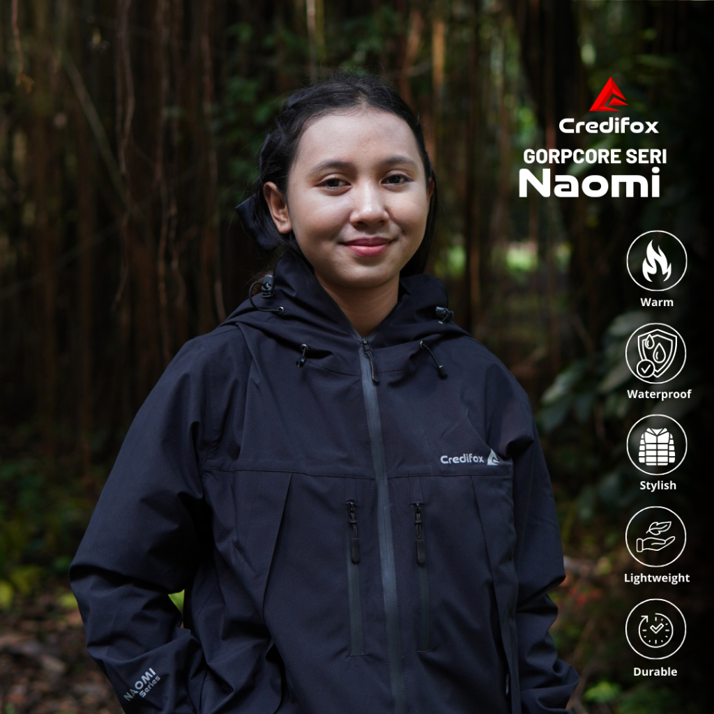 Jual [CREDIFOX X NAOMI] Jaket Gunung Gorpcore Naomi Series Bahan Taslan ...