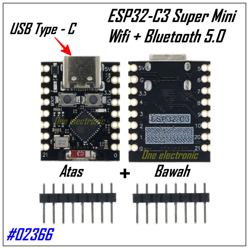 Jual Usb Type C Esp32 C3 Super Mini Wifi Bluetooth Ble 5 0 Board Esp32 Supermini Module Iot Mcu