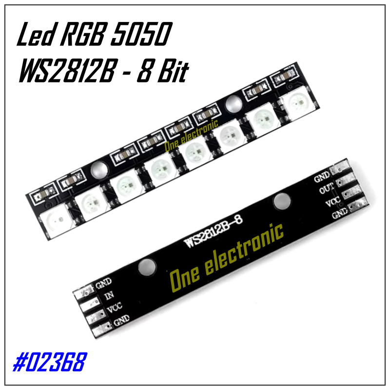 Jual Board Led 8 Bit RGB 5050 WS2812B Addressable Serial Data Full ...