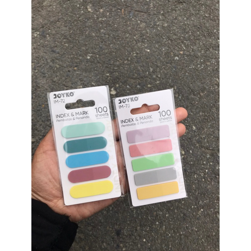 Jual Sticky notes pastel penanda buku joyko | Shopee Indonesia
