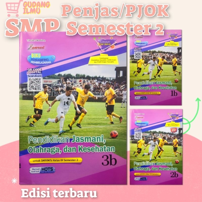 Jual LKS PJOK / PENJAS SMP / MTS Kelas 7 8 9 Semester 2 Kurikulum Merdeka 2024/2025 l putra ...