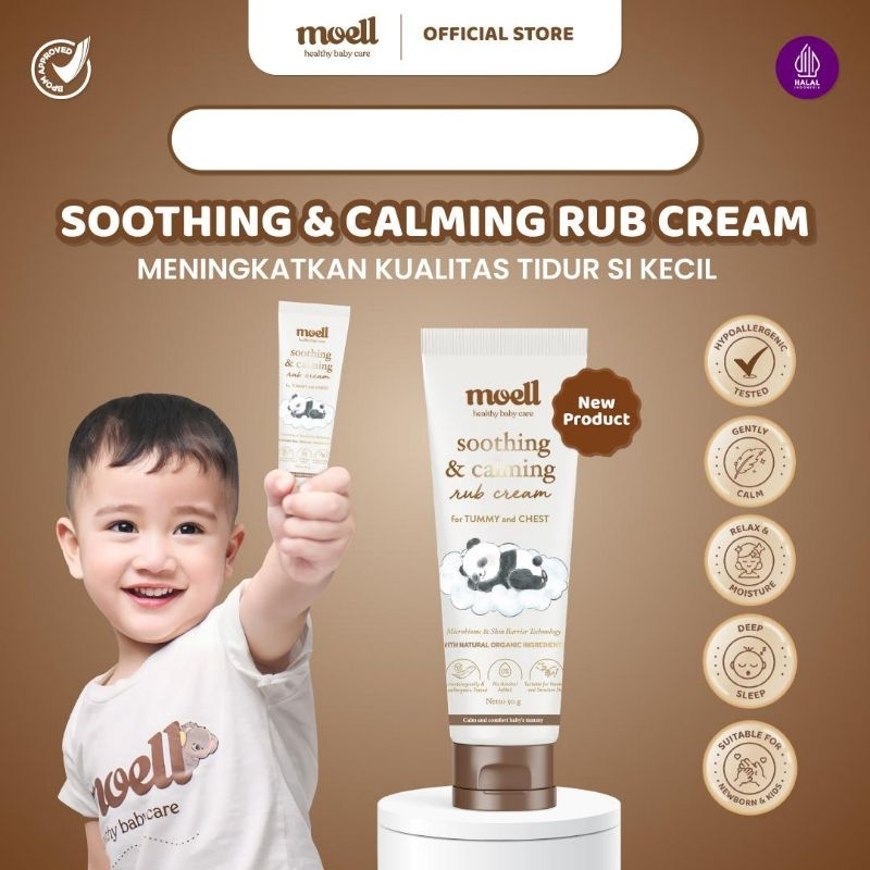 Jual Moell Soothing & Calming Rub Cream With Red Ginger Gentle Calm ...