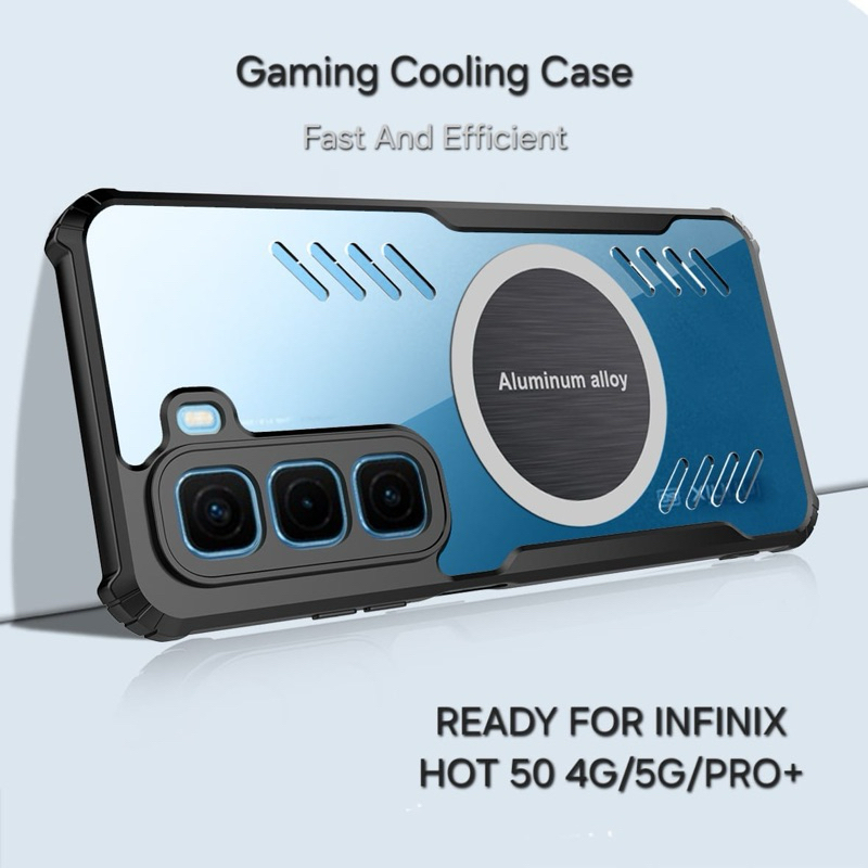 Jual Casing Infinix Hot 50 4G/5G/Hot 50 Pro+ Dual Vent Case Cooling ...