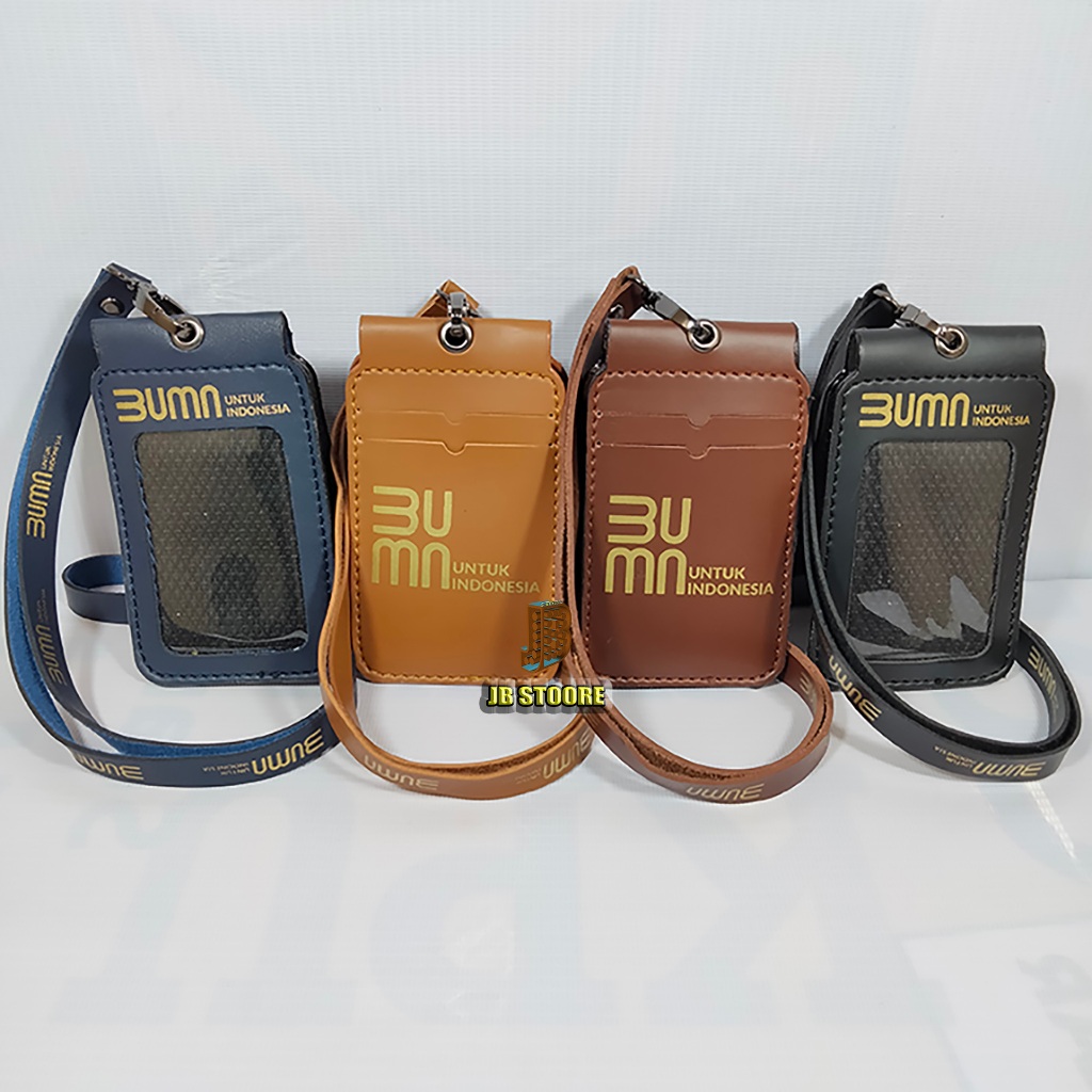 Jual Tempat Id Card BUMN Saku Magnet Kulit / Id Card Holder Bumn ...